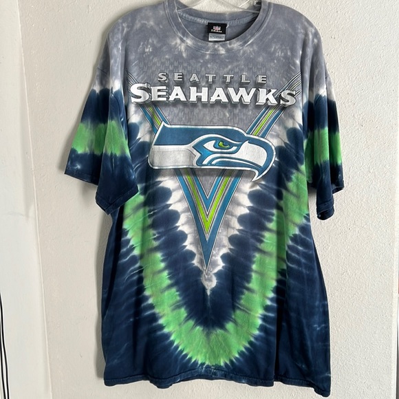 NFL | Shirts | Vintage Tie Dye Seattle Seahawks Front And Back Graphic ...